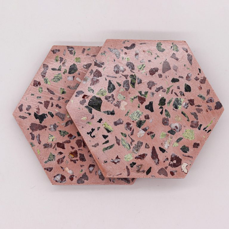 Terrazzo Coasters Hexagonal